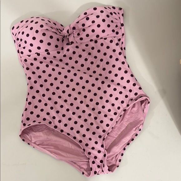 kate spade | Swim | Kate Spade Pink Polka Dot One Piece Swimsuit | Poshmark